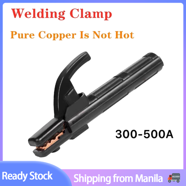 🔥【24 hour shipping】300A Electrode Clamp Stick Welding Rod Copper Mini ...