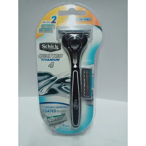 SHICK QUATTRO TITANIUM 4 RAZOR WITH 1 REFILL | Lazada PH