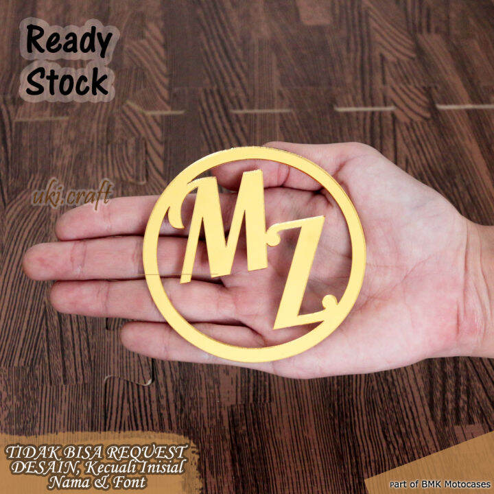 Initial Couple Acrylic Cermin Akrilik Hiasan Frame Bingkai Mahar ...