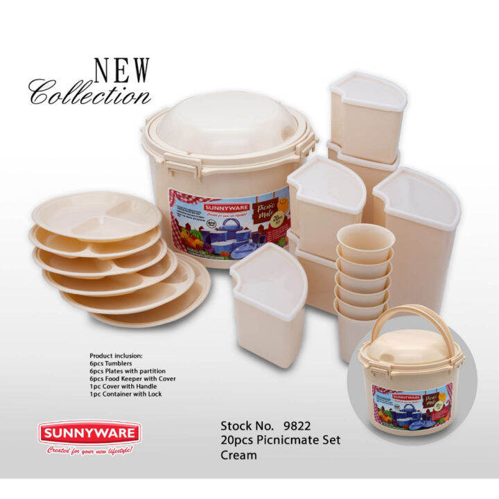 SUNNYWARE 20 IN 1 PICNIC SET/PICNIC MATE with BFA FREE | Lazada PH