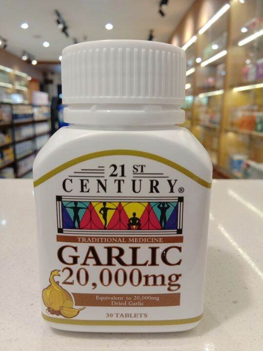 🔥 READY STOCK🔥21ST CENTURY GARLIC 20,000MG 30 TABLETS EXP 09/2024 | Lazada