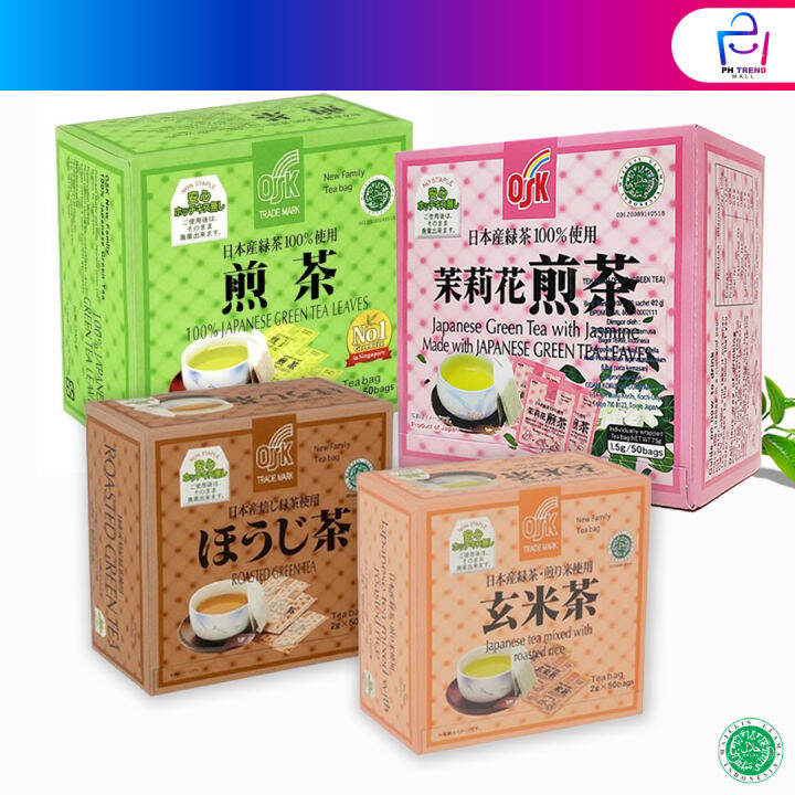 OSK 100% Japanese Green Tea Leaves (100% Green Tea / Tea With Jasmine / Roasted Green Tea / Tea ...