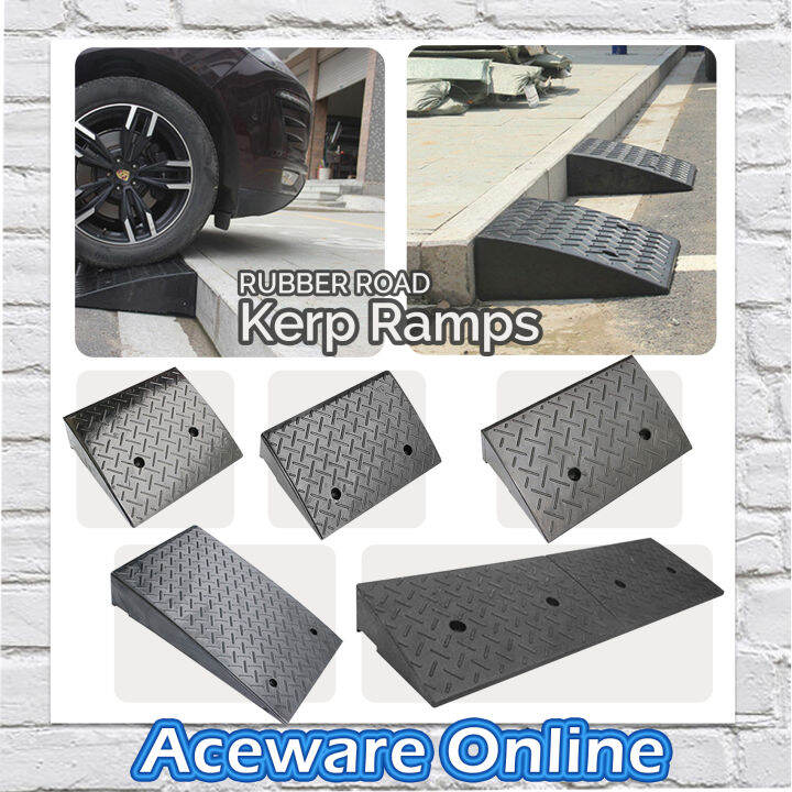 [VARIABLE SAIZ] HEAVY DUTY RUBBER ROAD CURB RAMP KERB CAR MOTORCYCLE ...