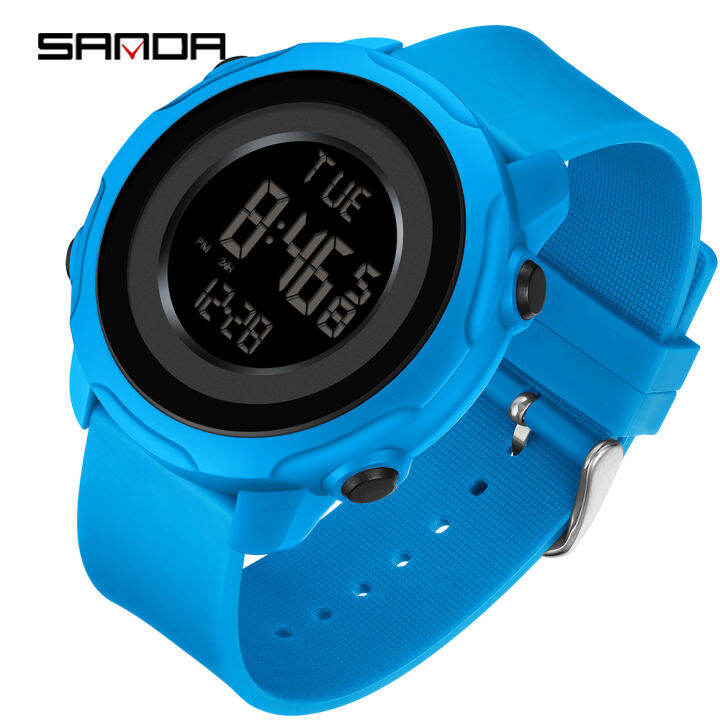 SANDA Jam Tangan Sport ทหารของผู้ชายหรูหรานาฬิกาข้อมืออเนกประสงค์ผู้ชาย ...