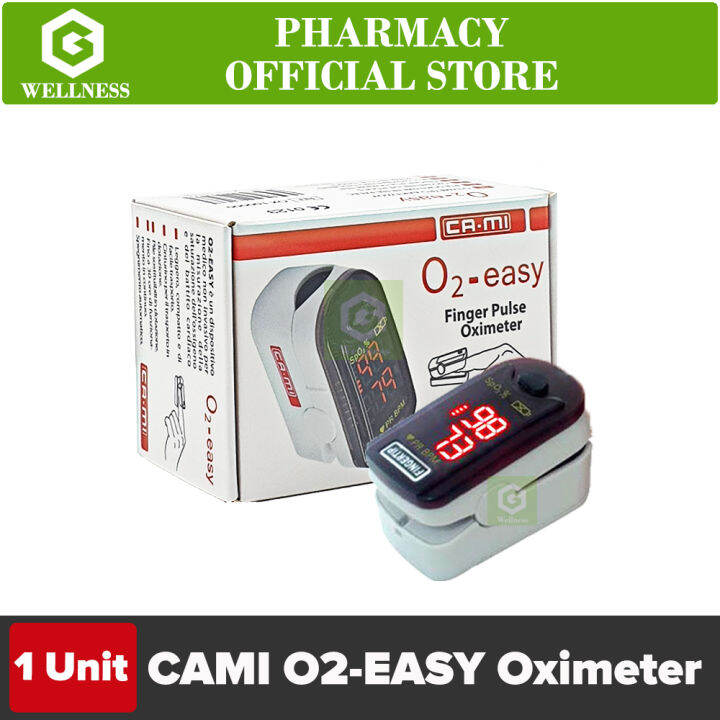 CAMI Fulse Oximeter Finger Oxygen Measurement O2-EASY MDA Approved [ 2 ...