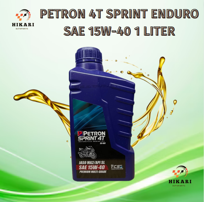 Petron 4T Sprint Enduro SR400 SAE 15W-40 Premium Multi Grade Motor Oil ...