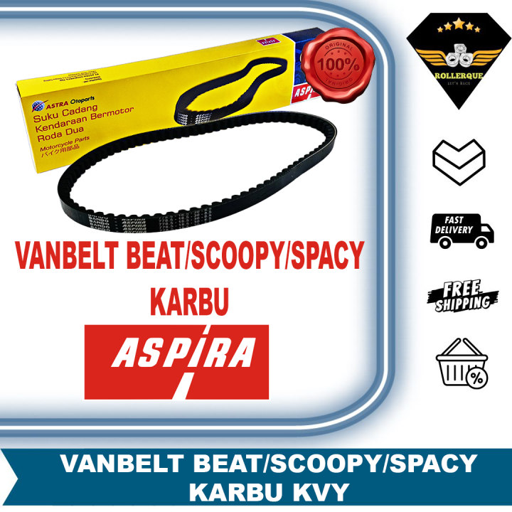 Vanbelt V belt Fanbelt Honda Beat 110 Karbu Aspira Astra Otoparts H2 ...