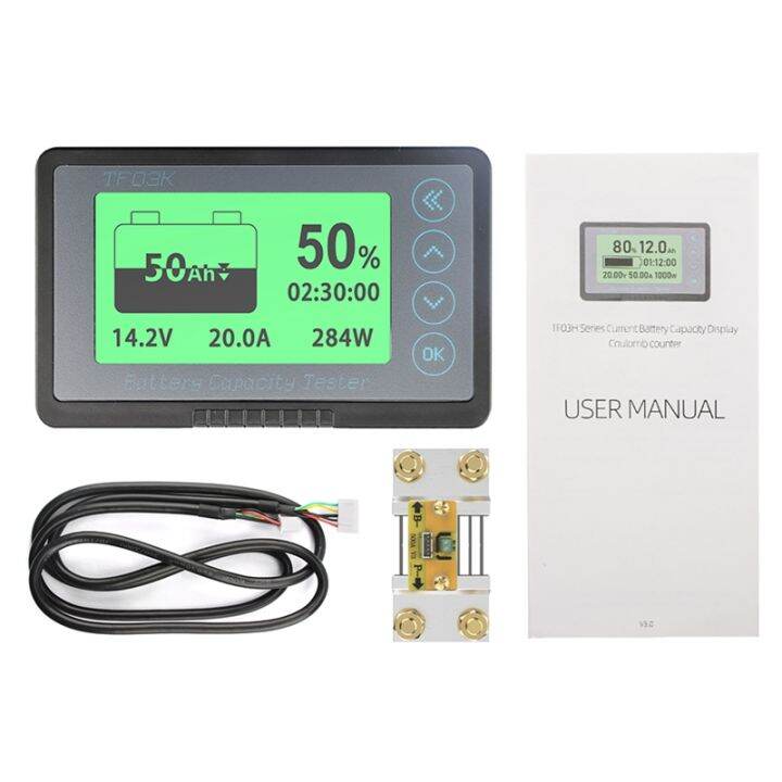 TF03K Coulomb Meter Touring Car Battery Level Indicator Voltmeter ...