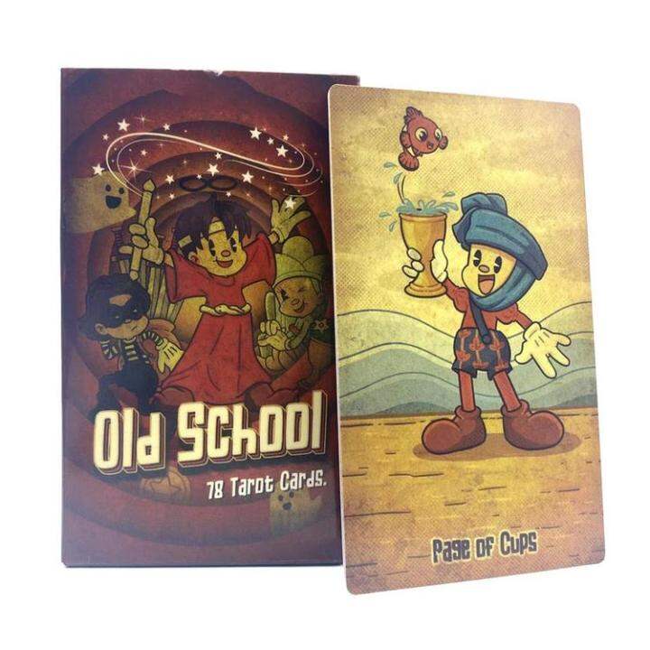 English Version Old School Tarot Card Oracle Cards Divination Table ...