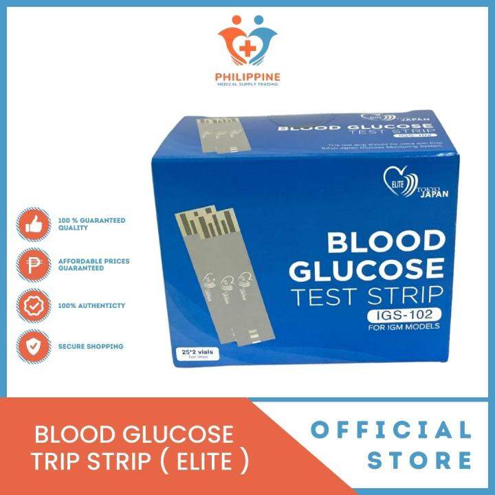 Blood Glucose Trip Strip ( Elite ) 50pcs | Lazada PH
