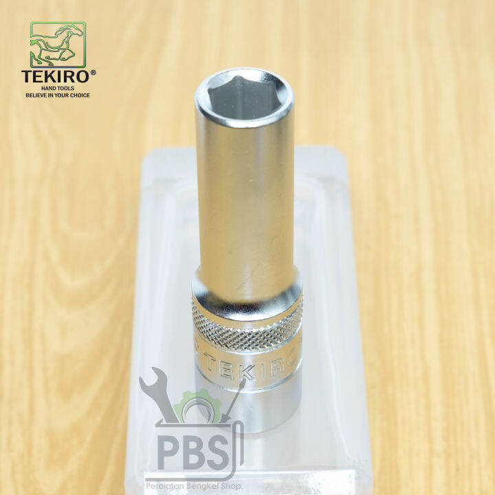 Mata Kunci Sock Panjang TEKIRO 12mm 1/2" 6PT . Deep Wall Socket 12mm ...
