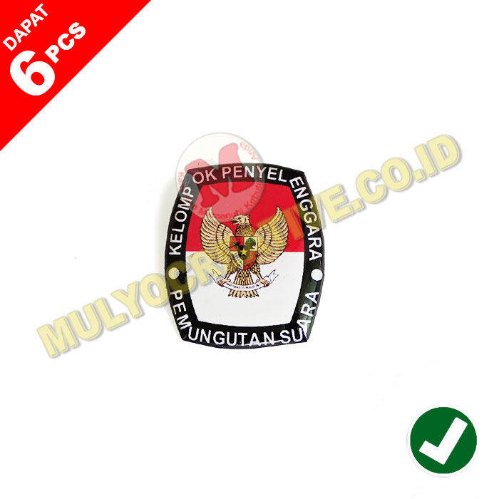 Lencana Pin Logo Garuda Kpps Pin Kelompok Penyelenggara Pemungutan