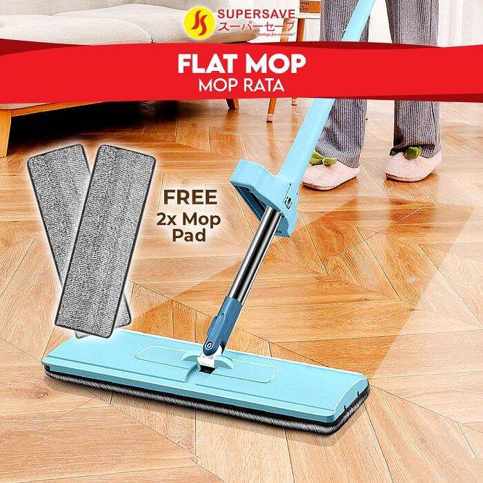 Magic Squeeze Mop Self Wash Flat Mop 360 Rotation Hands Free Microfiber ...