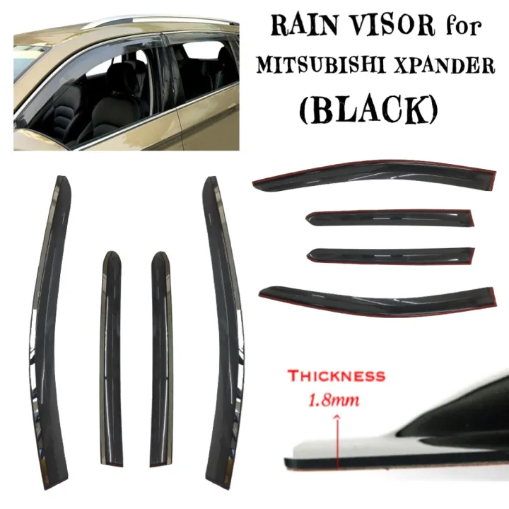 CPA RAIN VISOR For MITSUBISHI XPANDER 2015 2016 2017 2018 2019 2020 ...