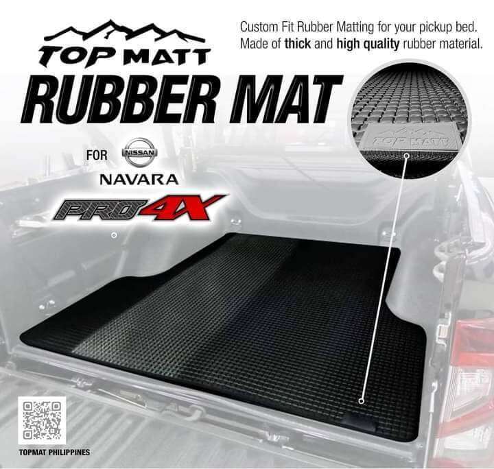 Nissan Navara EL VE EL Pro4x 2016-2024 Top Mat Bed Rubber Matting ...