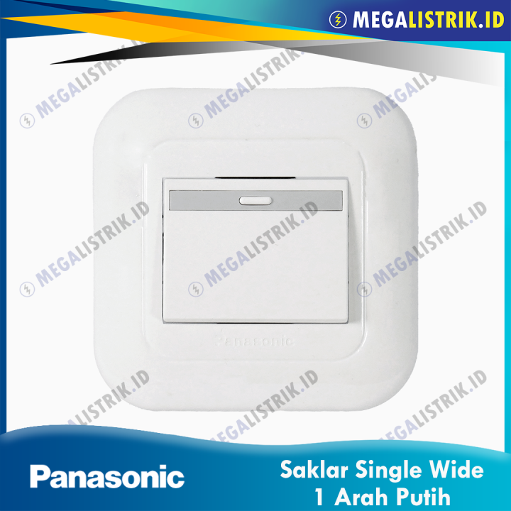 PANASONIC SAKLAR SINGLE BESAR 1 ARAH PUTIH / SAKELAR ENGKEL LEBAR ...