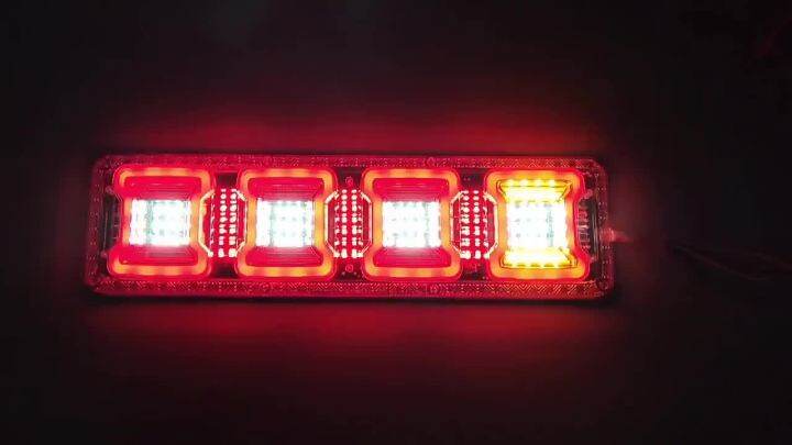 24VLED Steering Flow Freight Car Taillight Assembly Truck Taillights ...