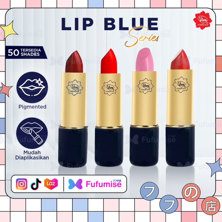 Viva Lipstick Blue Series 100% Original | Lipstick | Lipstick Viral | Murah | BPOM | Lazada ...