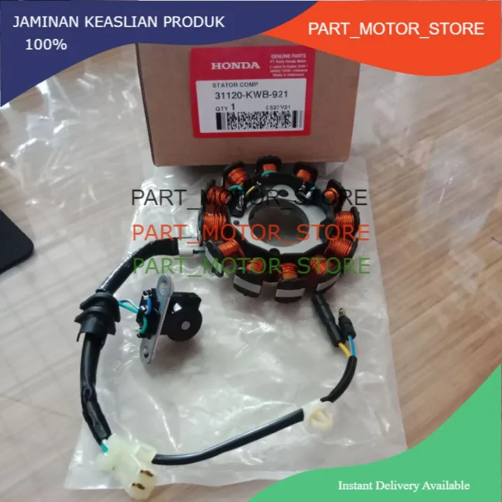 SPUL SPULL STATOR KWB BLADE LAMA KARBU REVO 110 ABSOLUTE ORIGINAL ORI ASLI HONDA AHM 31120-KWB ...