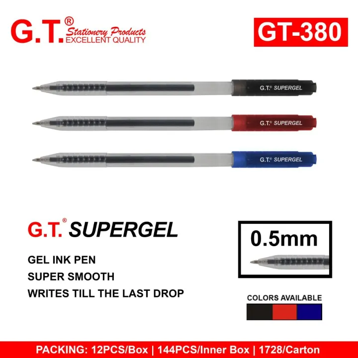 G.T. SUPERGEL GEL INK PEN 0.5MM | Lazada PH