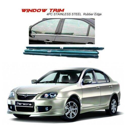 proton persona window trim chrome lining door belt moulding | Lazada