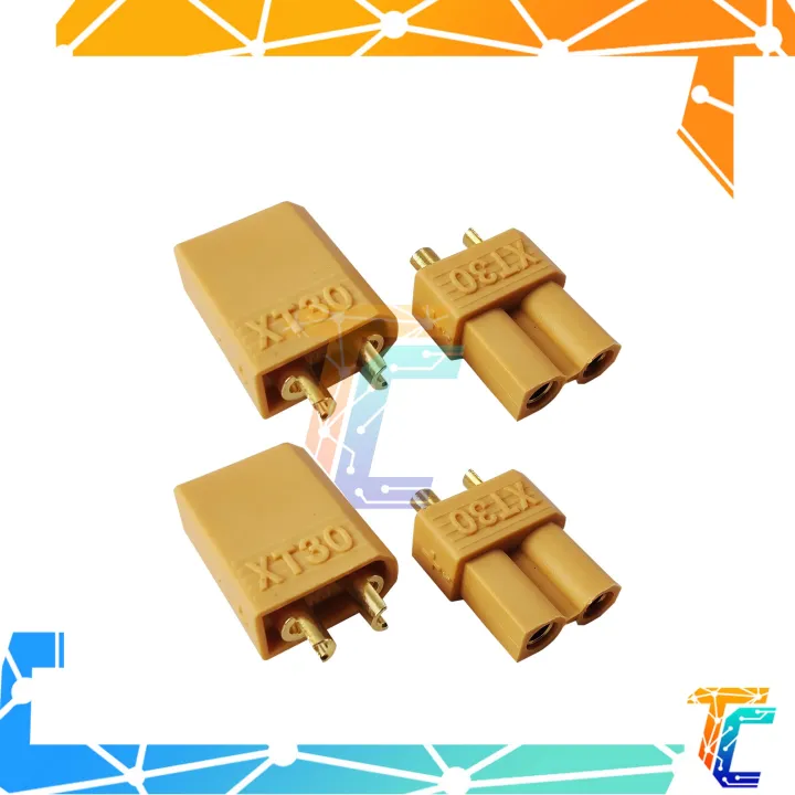 2pcs xt30 connector male female Power Plug Connectors RC Lipo battery ...