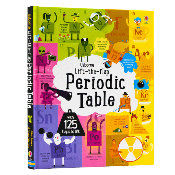 Usborne periodic table flipping Book lift the flap periodic table | Lazada PH
