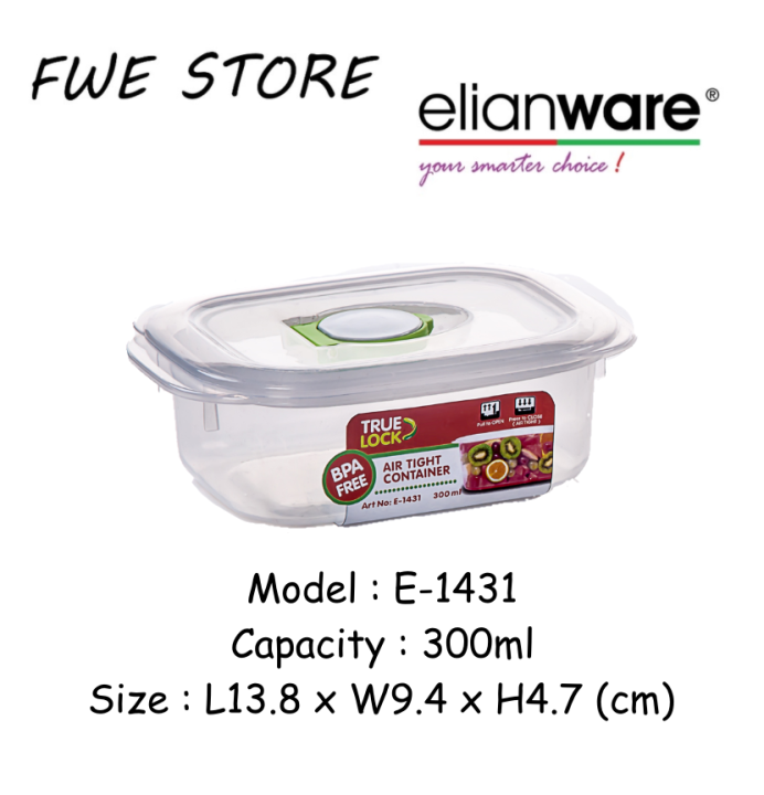 Elianware BPA Free Transparent Multipurpose Airtight Microwavable ...