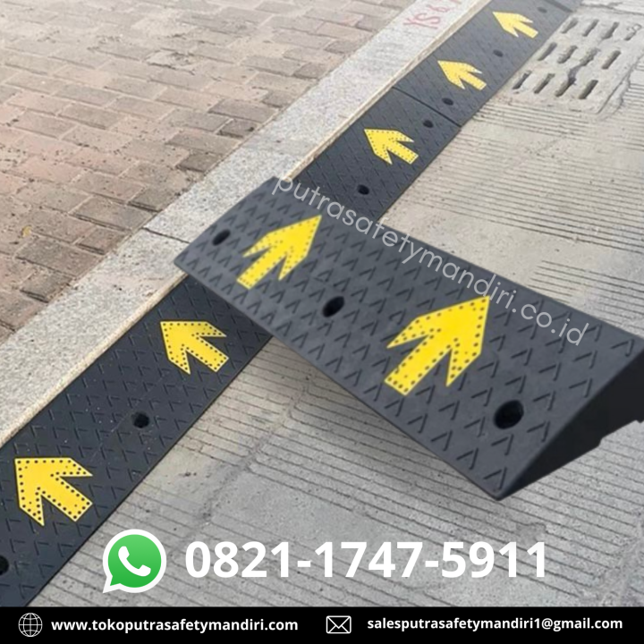 RUBBER RAMP - RAMP THRESHOLD FULL KARET TINGGI 5 CM ALAT AKSES UNDAKKAN ...