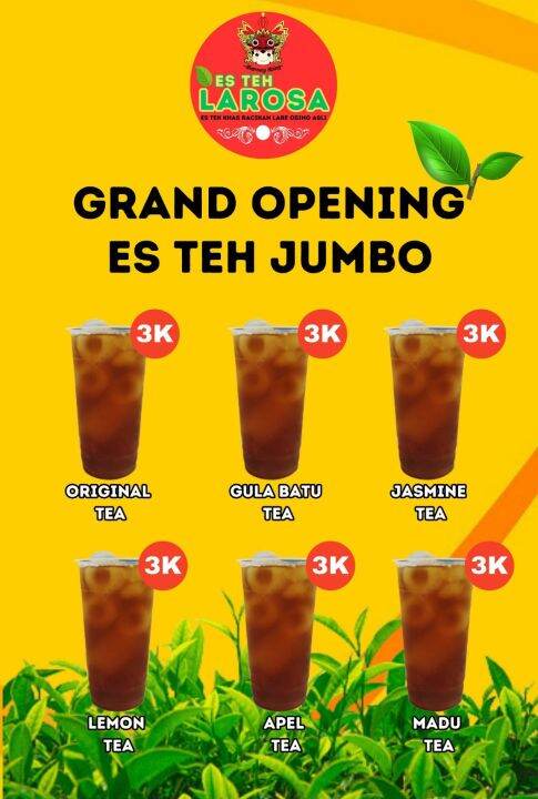 JASA CETAK DAN DESAIN DAFTAR MENU ES TEH JUMBO, WARUNG MAKAN, MIE LEVEL ...