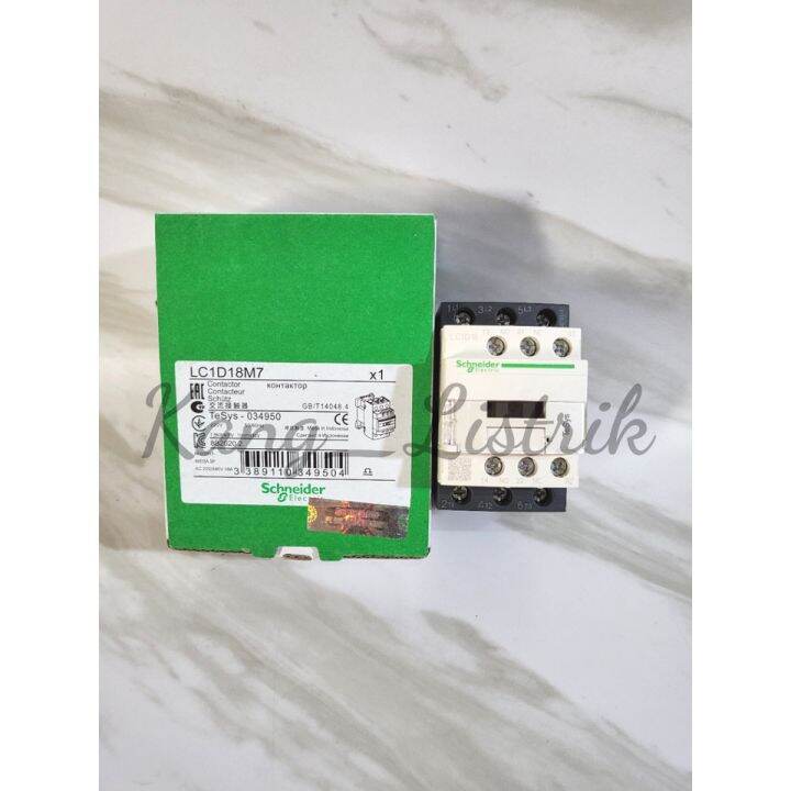 Kontaktor Schneider LC1D18 / Magnetic Contactor Schneider LC1D18M7 ...