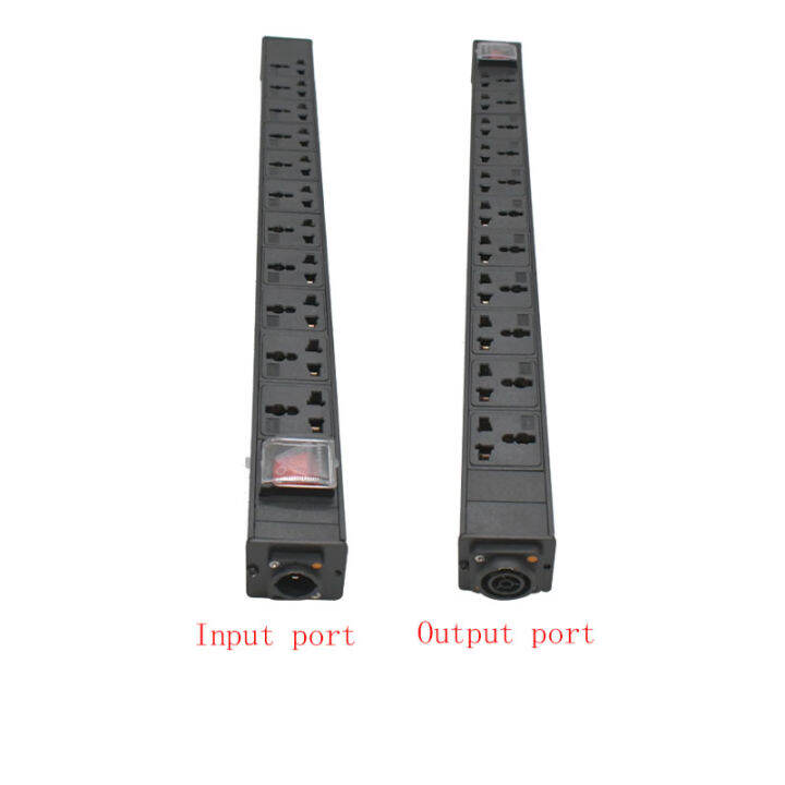 PDU Power Strip aviation plug control output 2-10AC universal socket 10A/4000W | Lazada.co.th