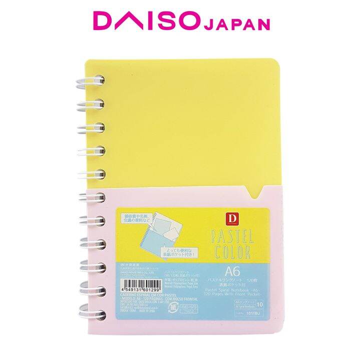 Daiso A6 Spiral Notebook (120 sheets) | Lazada PH