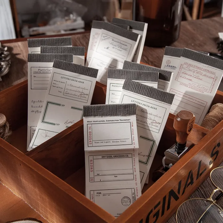 Dimi 50Sheets Letterhead Memo Pad Letters Afar Ticket Note Pad Writable ...