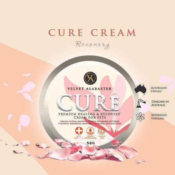 Velvet Alabaster pet CURE cream 50g (treatment/ointment) for Fungus ...