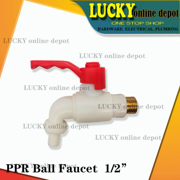 PPR BALL FAUCET WITH HOSE BIBB 1/2 | Lazada PH
