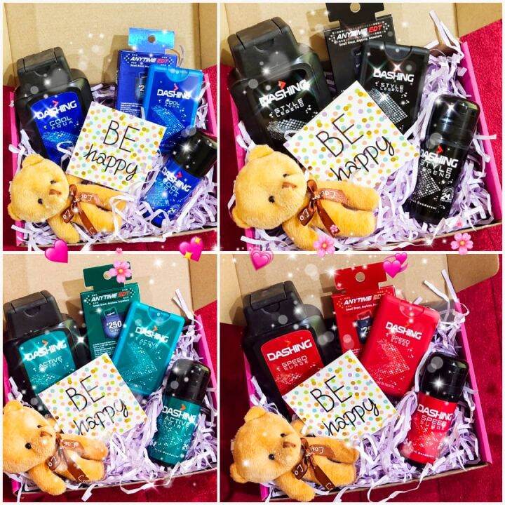 Dashing/Enchanteur/Romano Gift Set Value Pack (3in1) With Bear , Gift ...