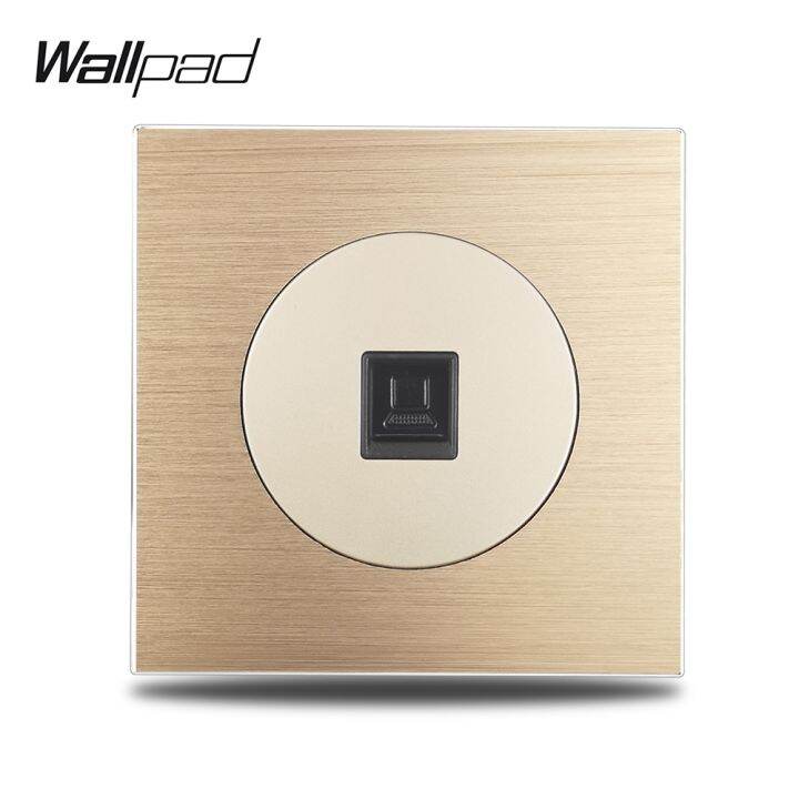 Wallpad L6 Gold Single Internet CAT6 Computer Data RJ45 Jack Wiring ...