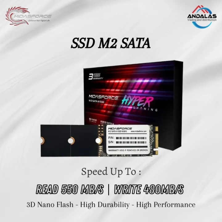 SSD M2 Sata Midasforce Hyperlightning 128Gb | Lazada Indonesia
