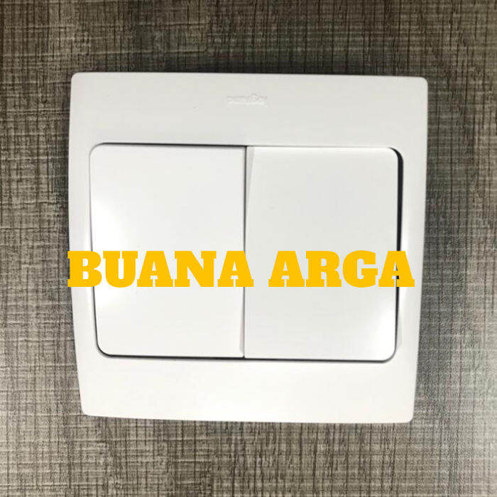 Saklar Hotel Seri + Frame Mallia 2 gang 2 way Single switch Legrand ...
