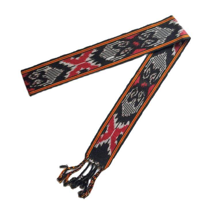 Kain Tenun Ikat Kepala Etnik Nusantara Motif Tameng / Ikat Kepala Tenun ...
