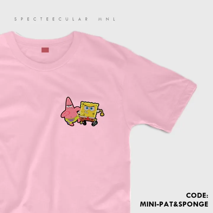 MINI PRINT SPONGEBOB AND PATRICK Tshirts | Specteecular MNL Tee | Lazada PH
