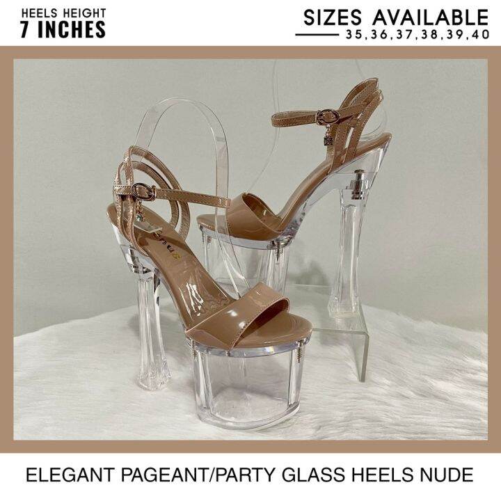 ELEGANT COMFY PAGEANT HIGH HEELS COMBINATION 7 INCHES | Lazada PH
