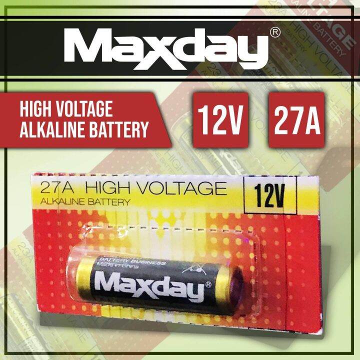 MAXDAY GP-27A 12V High Voltage Alkaline Battery [ Per Piece ] | Lazada PH