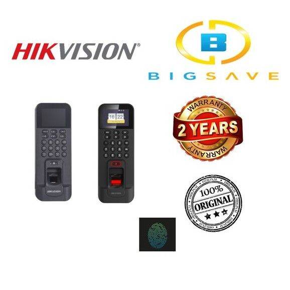 HIKVISION DS-K1T804BMF LCD DISPLAY STANDALONE FINGERPRINT ACCESS CONTROL AND TIME ATTENDANCE ...