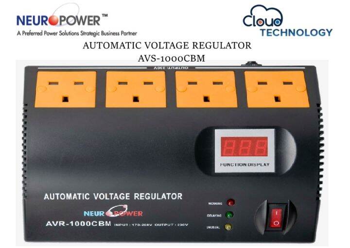 NEUROPOWER AVS1000CBM 1000VA AVR AUTOMATIVE VOLTAGE REGULATOR ...