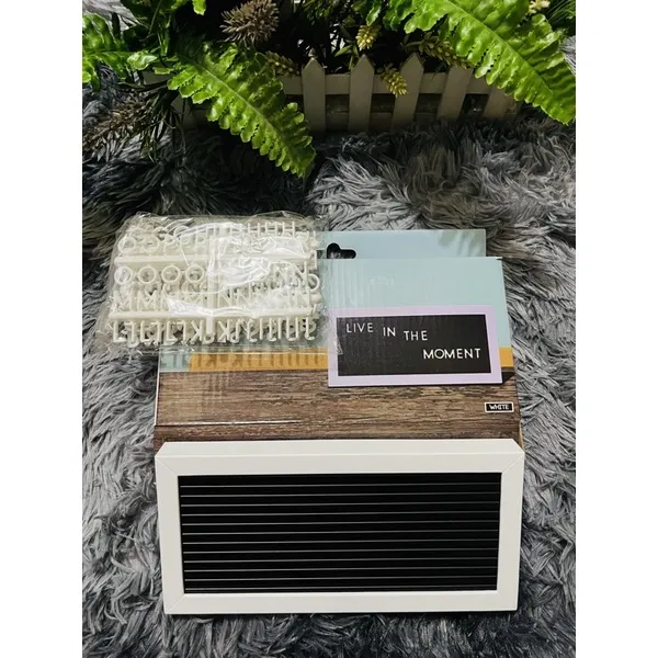 Mini Letterboard - Changeable Message Board with Letters (With 188 ...