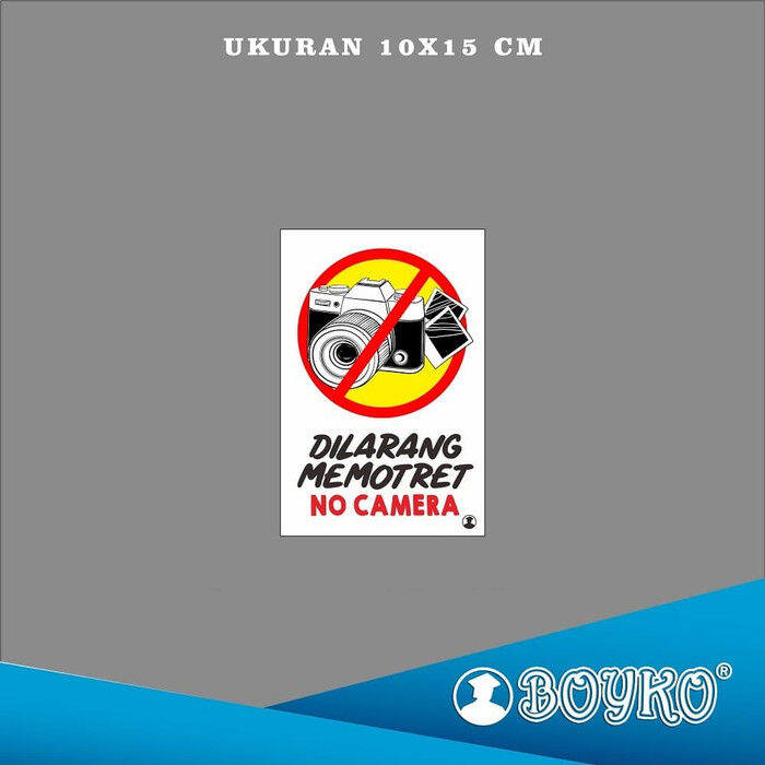 PRIMASAKTI - Acrylic Sign / Papan Tanda "Dilarang Memotret / No Camera ...