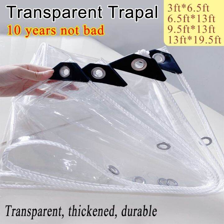 【COD】ebufo5116syo33 Transparent Trapal Waterproof transparent tarpaulin ...