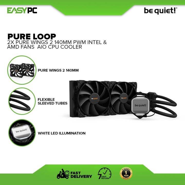 EasyPC | BeQuiet Pure Loop (BW005/BW006/BW007/BW008) - AIO CPU Cooler - Intel & AMD, 1x/2x/3x ...